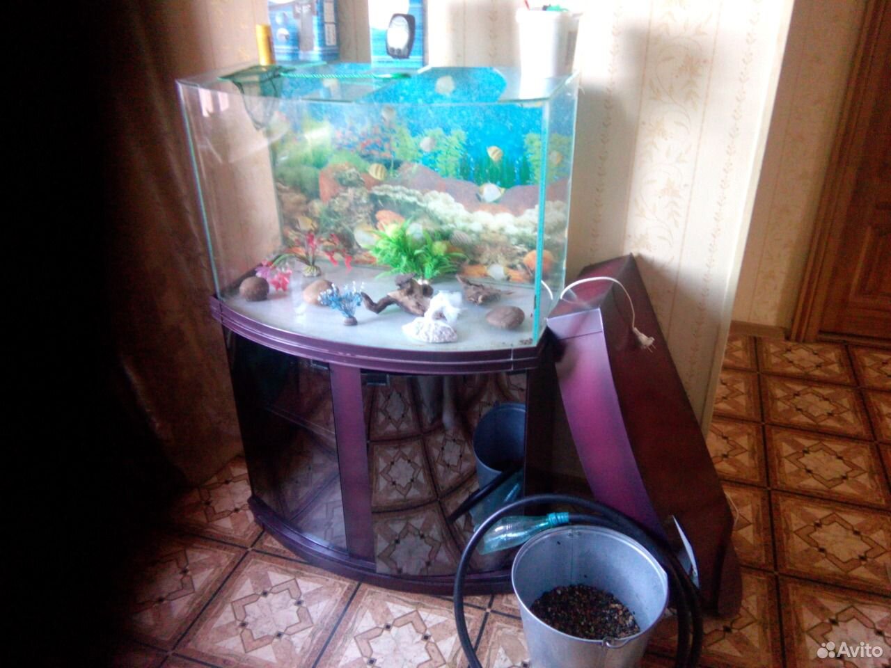 Аквариум 135л + тумба, подсветка