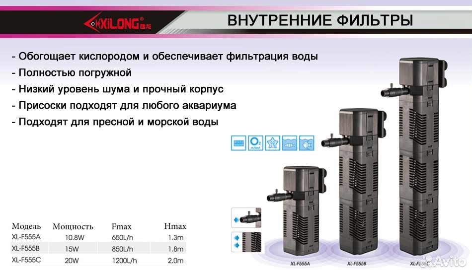 Фильтр для аквариума Aquael Barbus Xilong