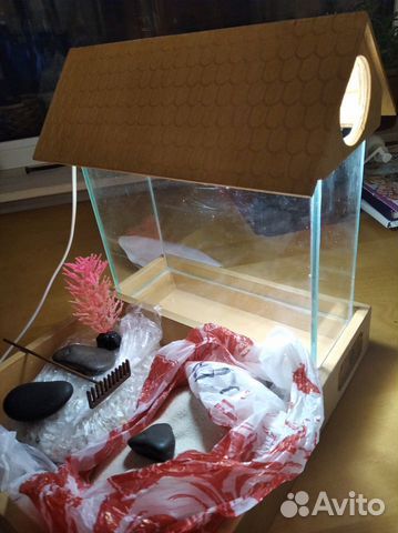 Маленький аквариум и японский садик